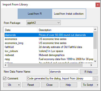 R-Instat Materials: A Whole World of Data